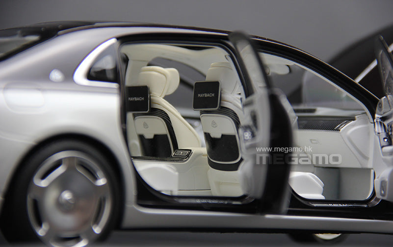 1/18 Norev Mercedes-Maybach S680 W223 Ruby Black White, Gold Black 2 T ...