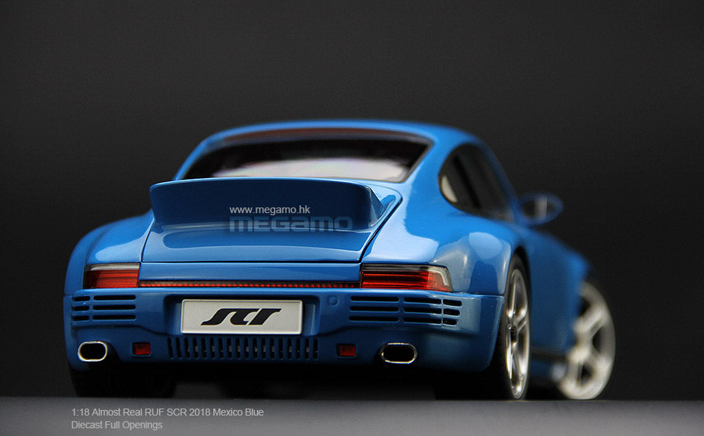 1/18 Almost Real RUF SCR CRT Porsche 911 Mexico Blue Blossom Yellow Gr ...