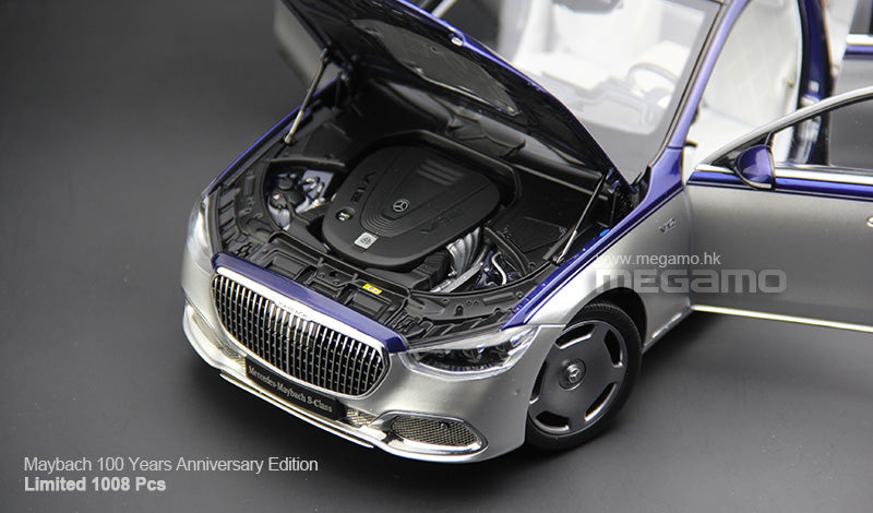 1/18 Almost Real Mercedes-Maybach S680 W223 Z223 Blue Silver 2 Tones 4 ...