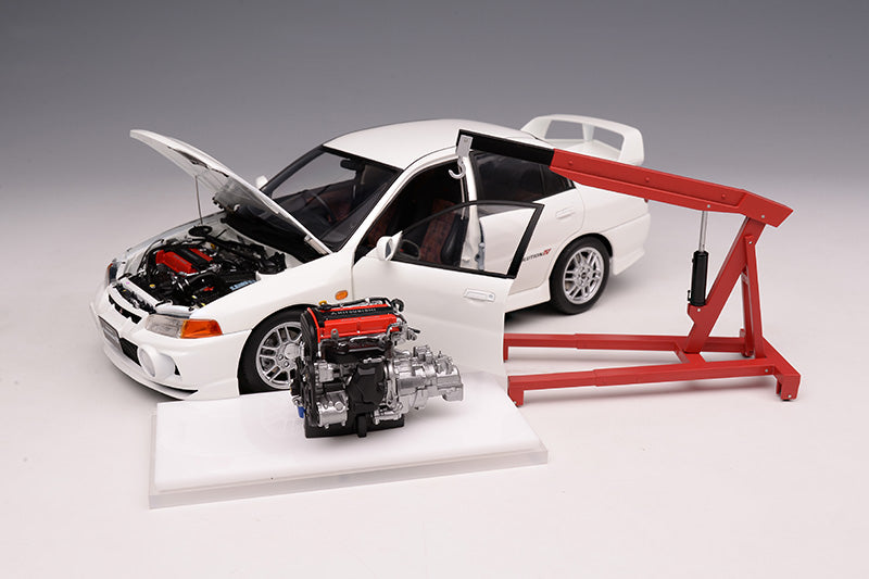 1/18 Pre Order Motorhelix Mitsubishi Lancer EVO IV 4th White Red Blue ...